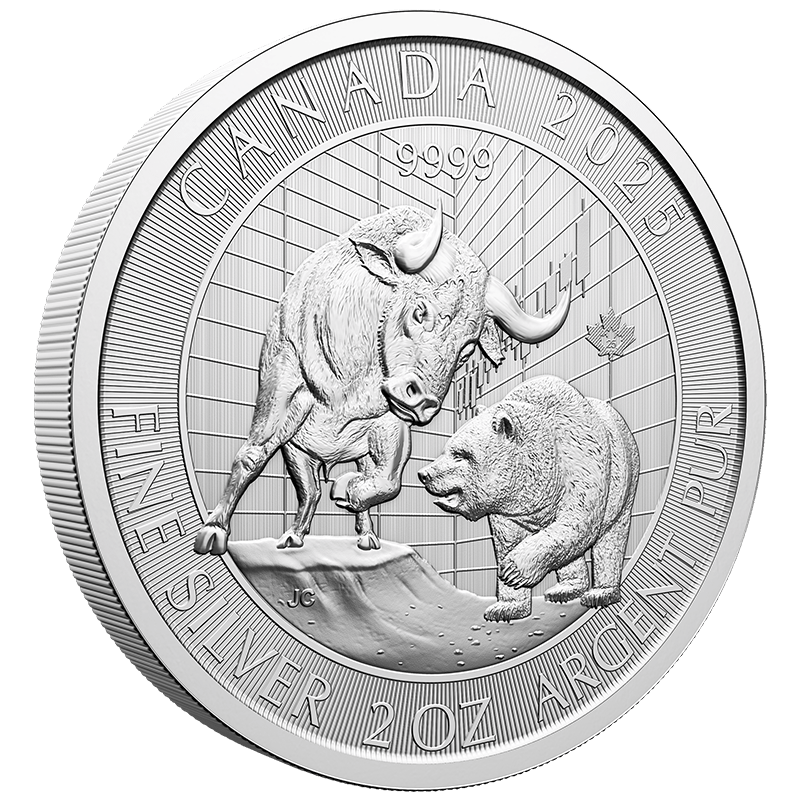 Buy 2 oz Bull and Bear Silver Coin (2025) | Price in Canada | TD Precious Metals